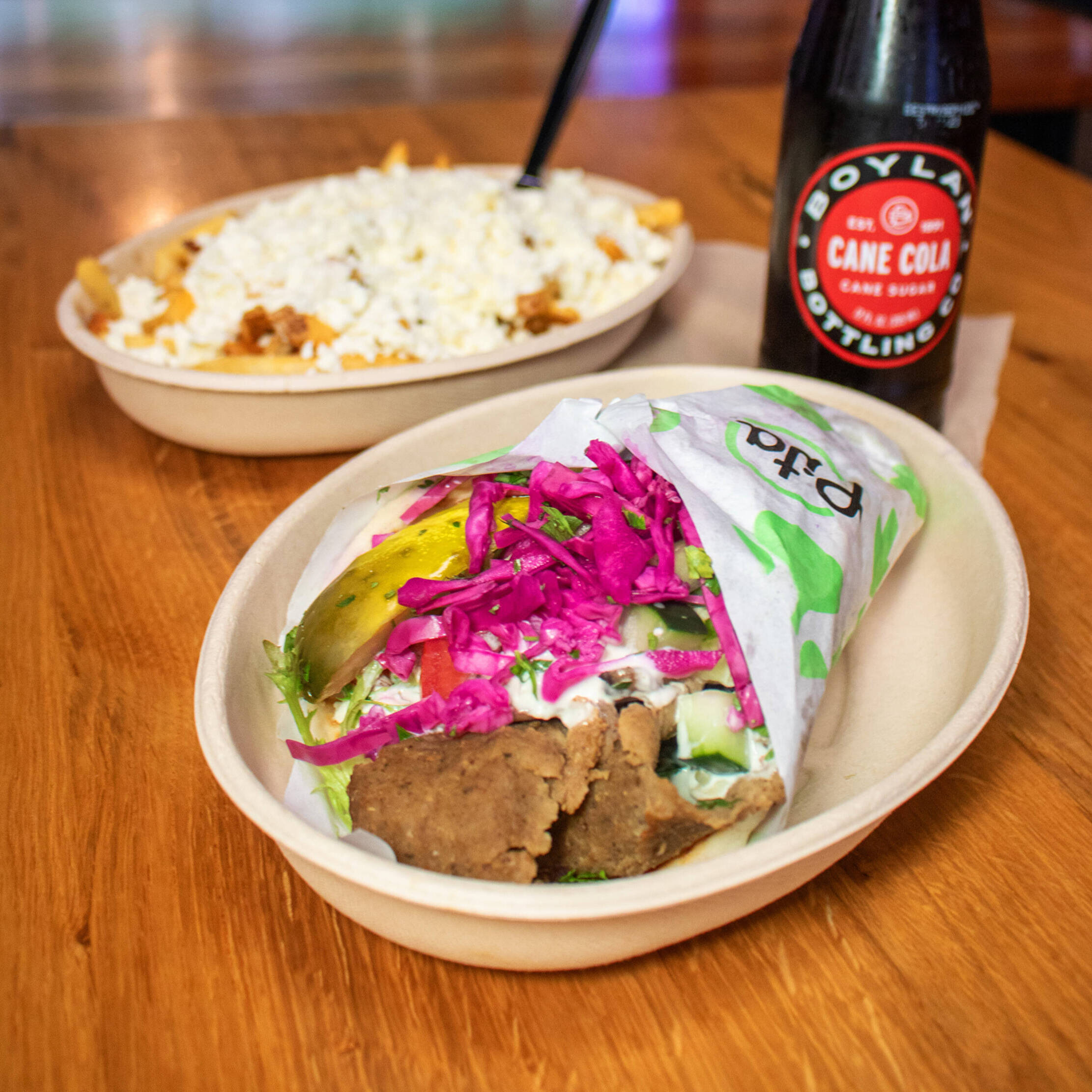 Delicious Mediterranean-inspired meal from Pitabilities, featuring a ...